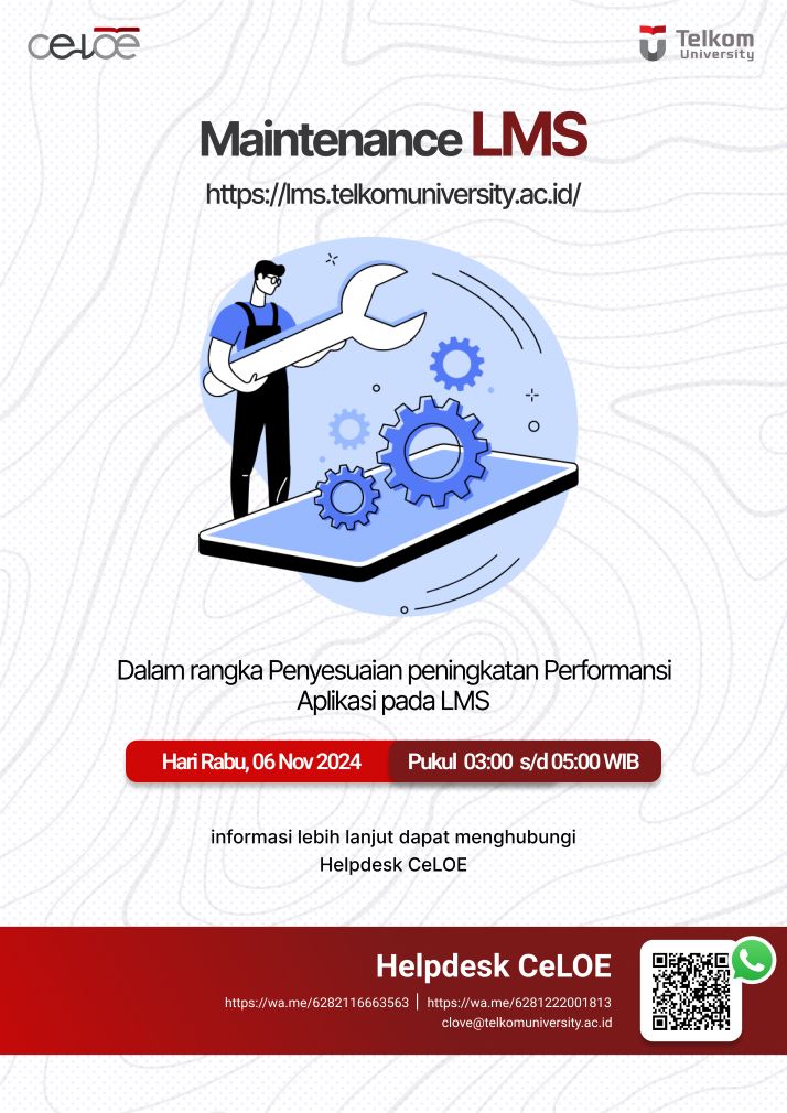 CeLOE LMS: Maintenance LMS Tanggal 6 November 2024 | 03.00 WIB - 05.00 ...