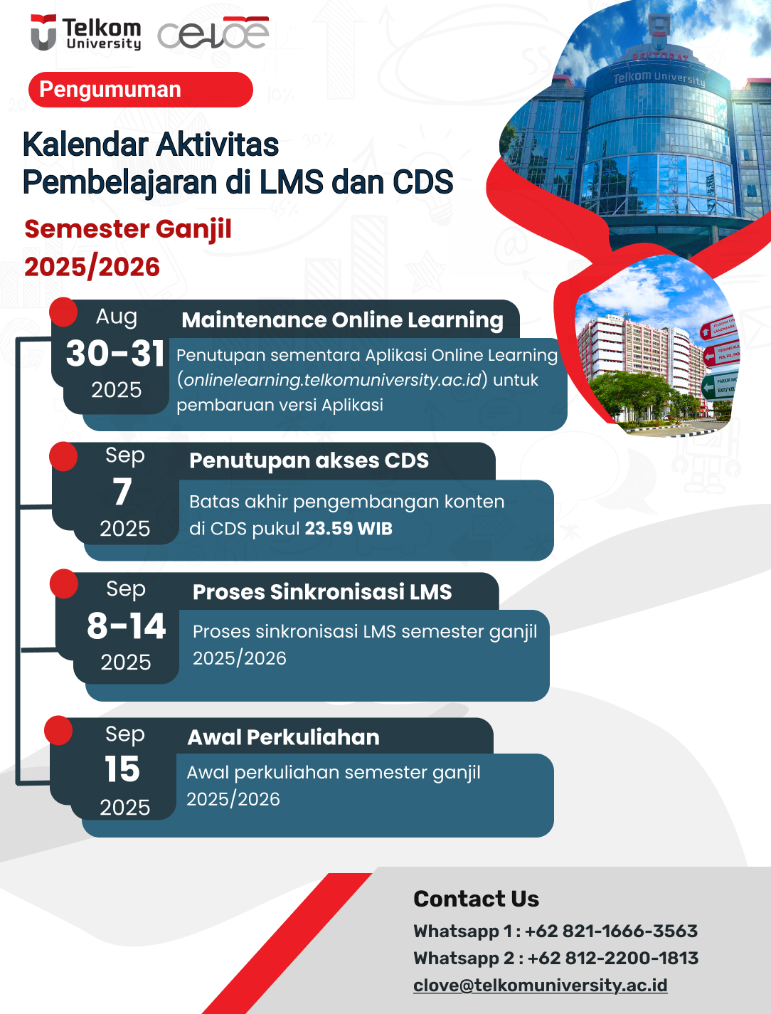 CeLOE LMS: Kalender Aktivitas Pembelajaran di LMS dan CDS Semester ...