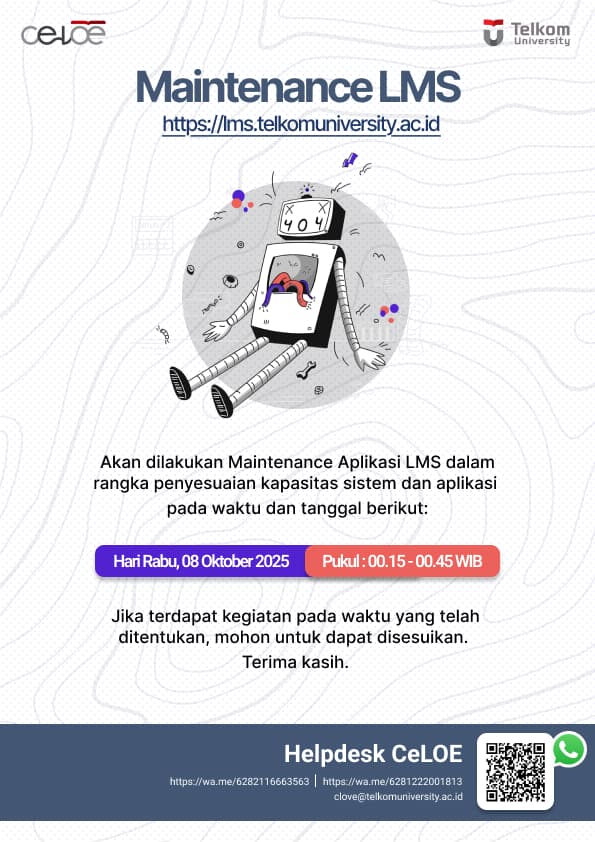 CeLOE LMS: Maintenance LMS 8 Oktober 2025 | CeLOE LMS